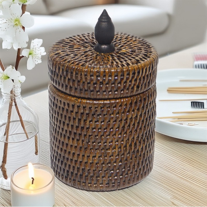 RATTAN ISLAND - RATTAN TEA BAG BOX HOLDER WITH LID DIRECT FROM ASIA ...